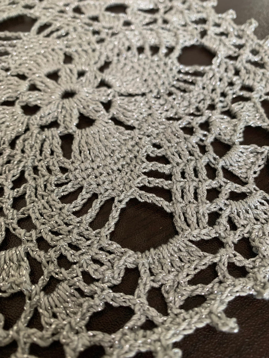 Silver Metallic Rectangular Doily-14”x7” Oblong Doily – Shop Tinibaybeez