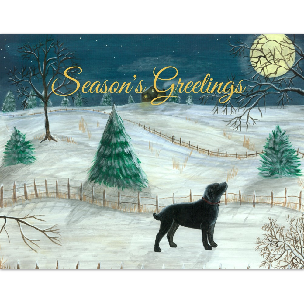 Pack of 10 Labrador Retriever Christmas Cards with Envelopes – Shop ...